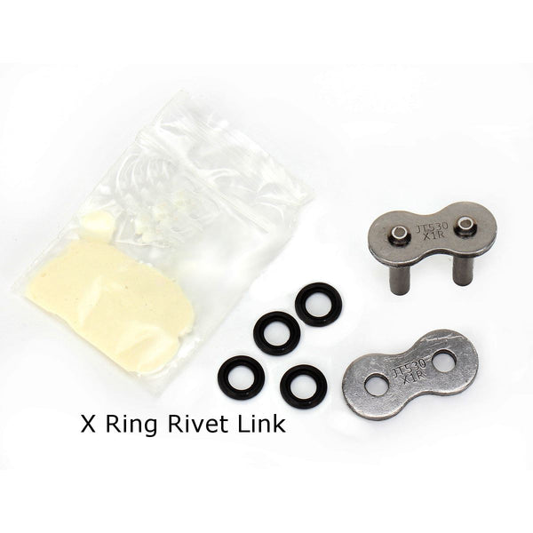 JT X-Ring Drive Chain 530 X1R Rivet Hollow Head Connecting Joining Lin ...