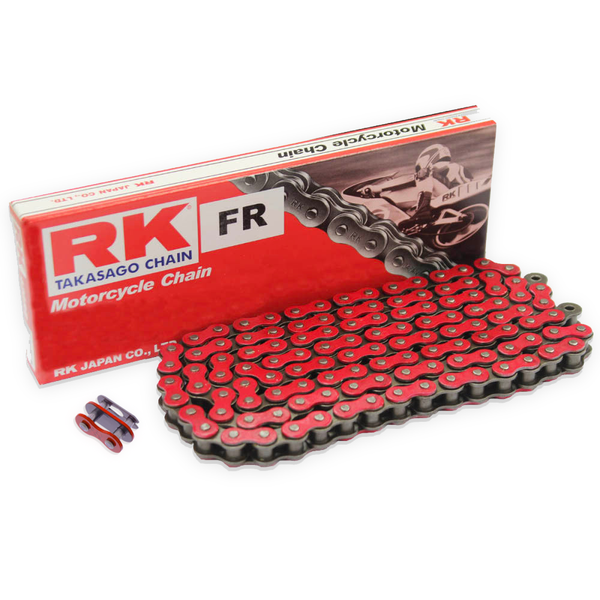 RK Red Motorcycle Chain Standard 420 SB 138 – Chains and Sprockets