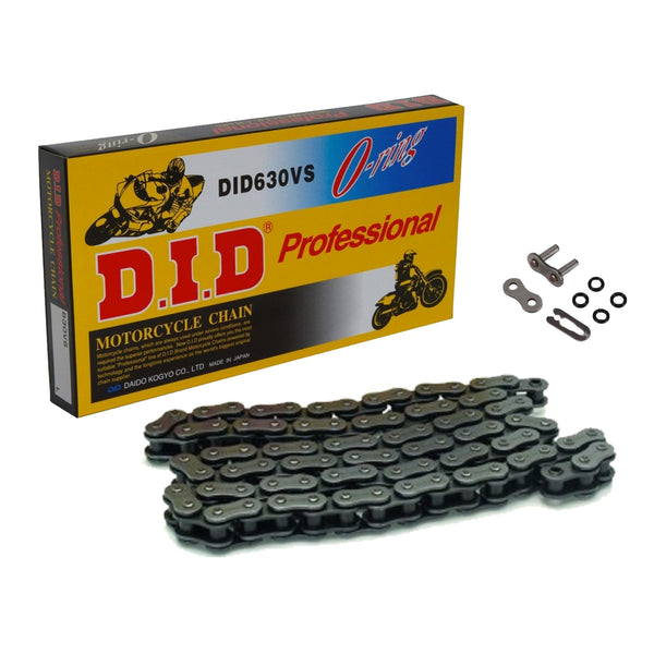 DID 630 V Steel 96 Link O-Ring Heavy Duty Motorcycle Chain – Chains and ...