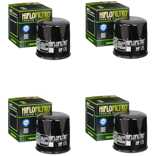 Bundle of 4 Hiflo Filtro HF175 Premium Oil Filters – Chains and Sprockets