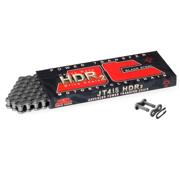 Heavy Duty JT Steel Motorcycle Chain 415 HDR 144SL – Chains and Sprockets