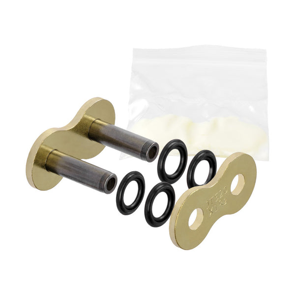 JT X-Ring Drive Chain 520 X1R2 Gold Rivet Hollow Head Connecting Joini ...