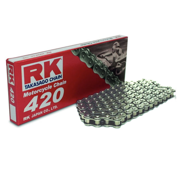 RK Heavy Duty Steel Chain 420 SB 130 – Chains and Sprockets
